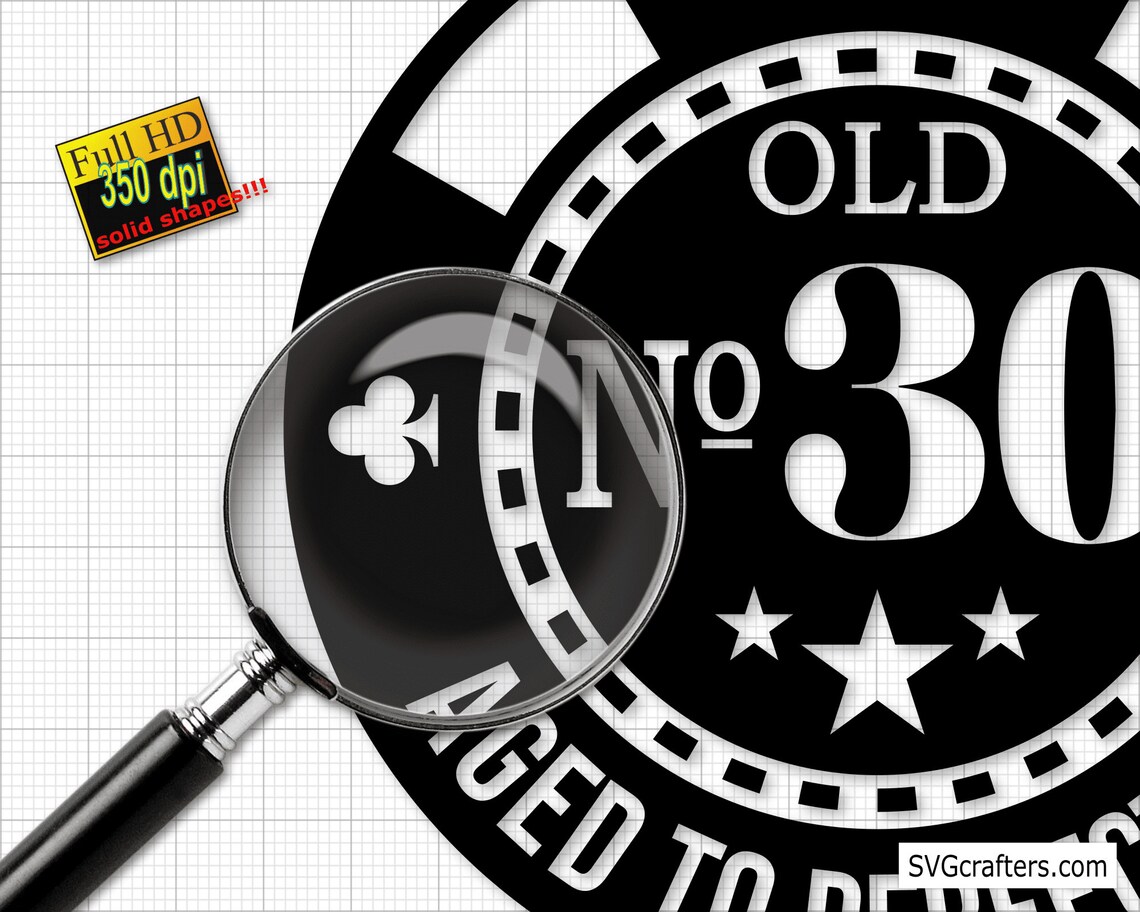 Poker 30th Birthday Svg 30th Svg Old Number 30 Svg 30th Cut - Etsy