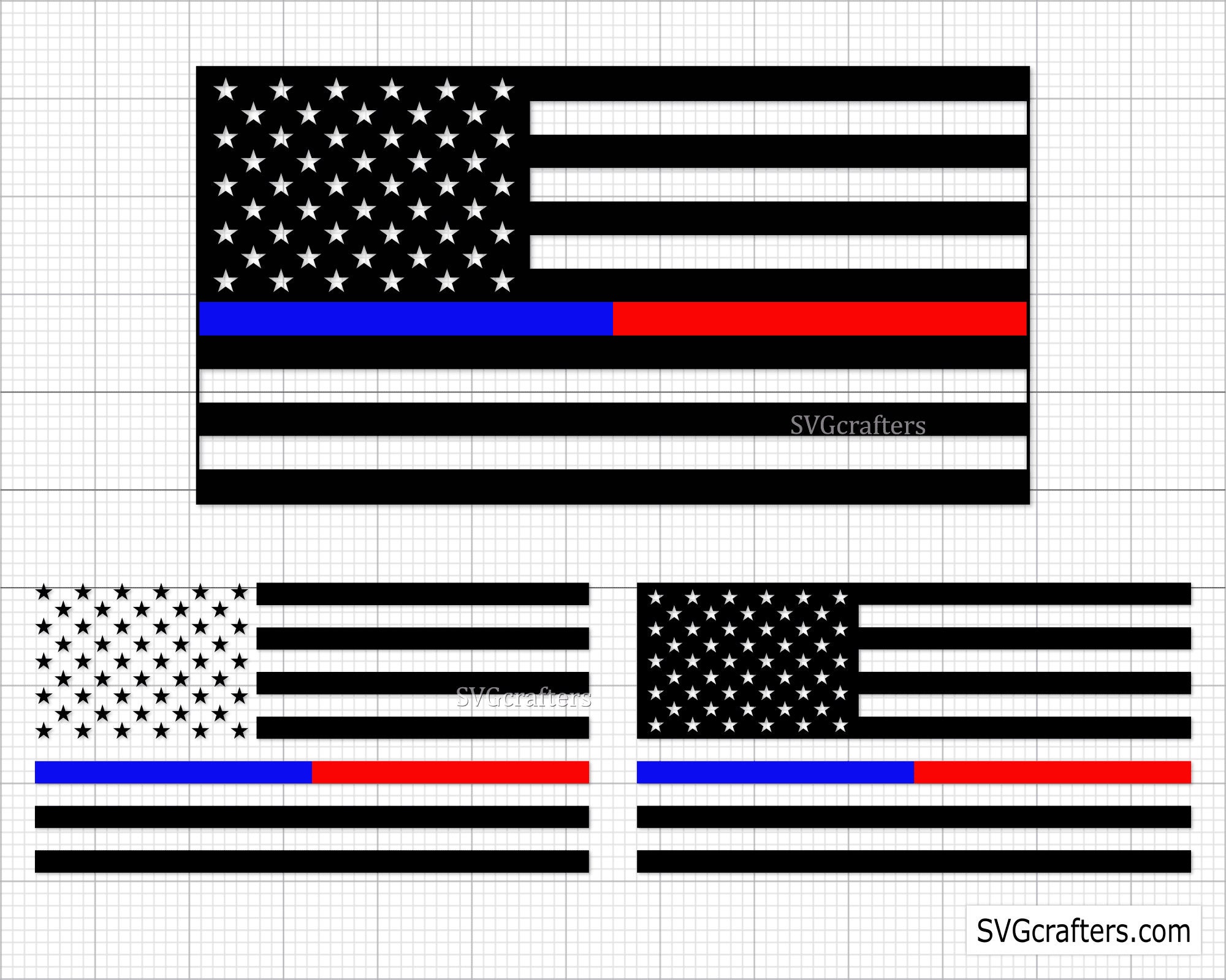 American Flag Thin Blue and Red Line Svg Thin Red Line Svg - Etsy