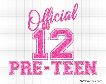 12th Birthday Svg - Etsy