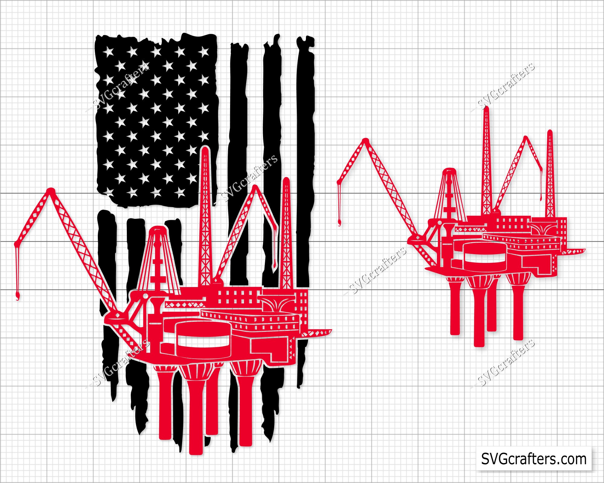Oilfield Flag svg Oilfield Worker svg American flag Oilfield - Etsy Schweiz