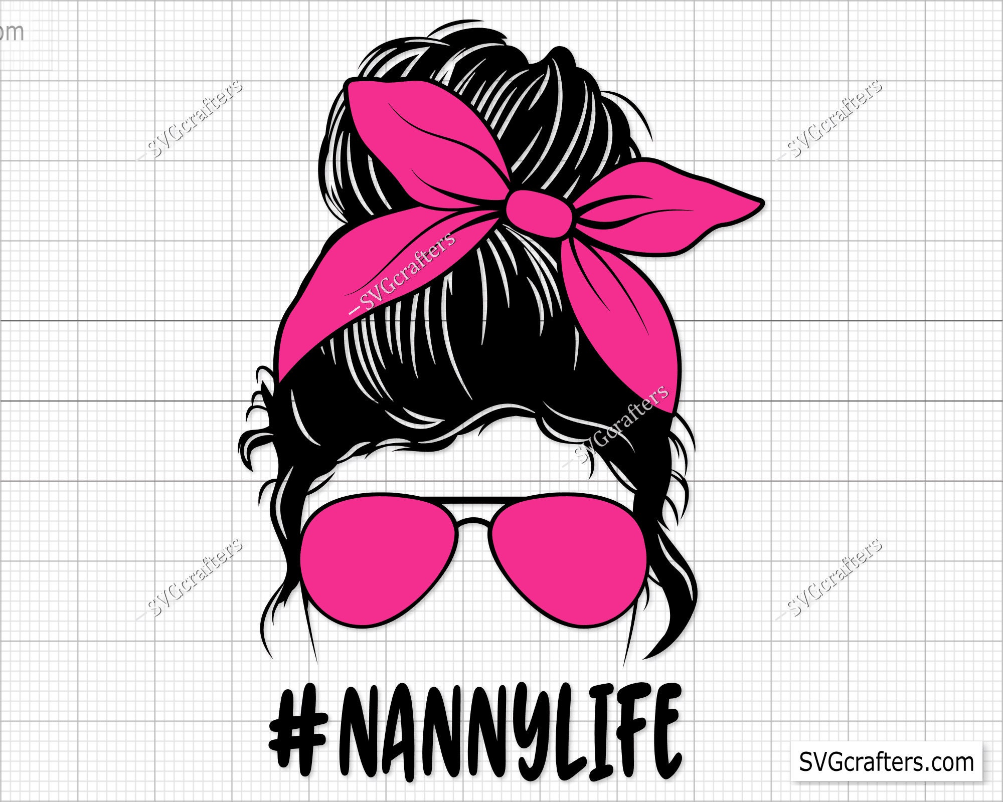Nanny Life Svg Png, Grandma Svg, Nannylife Svg, Granny Svg, Blessed ...