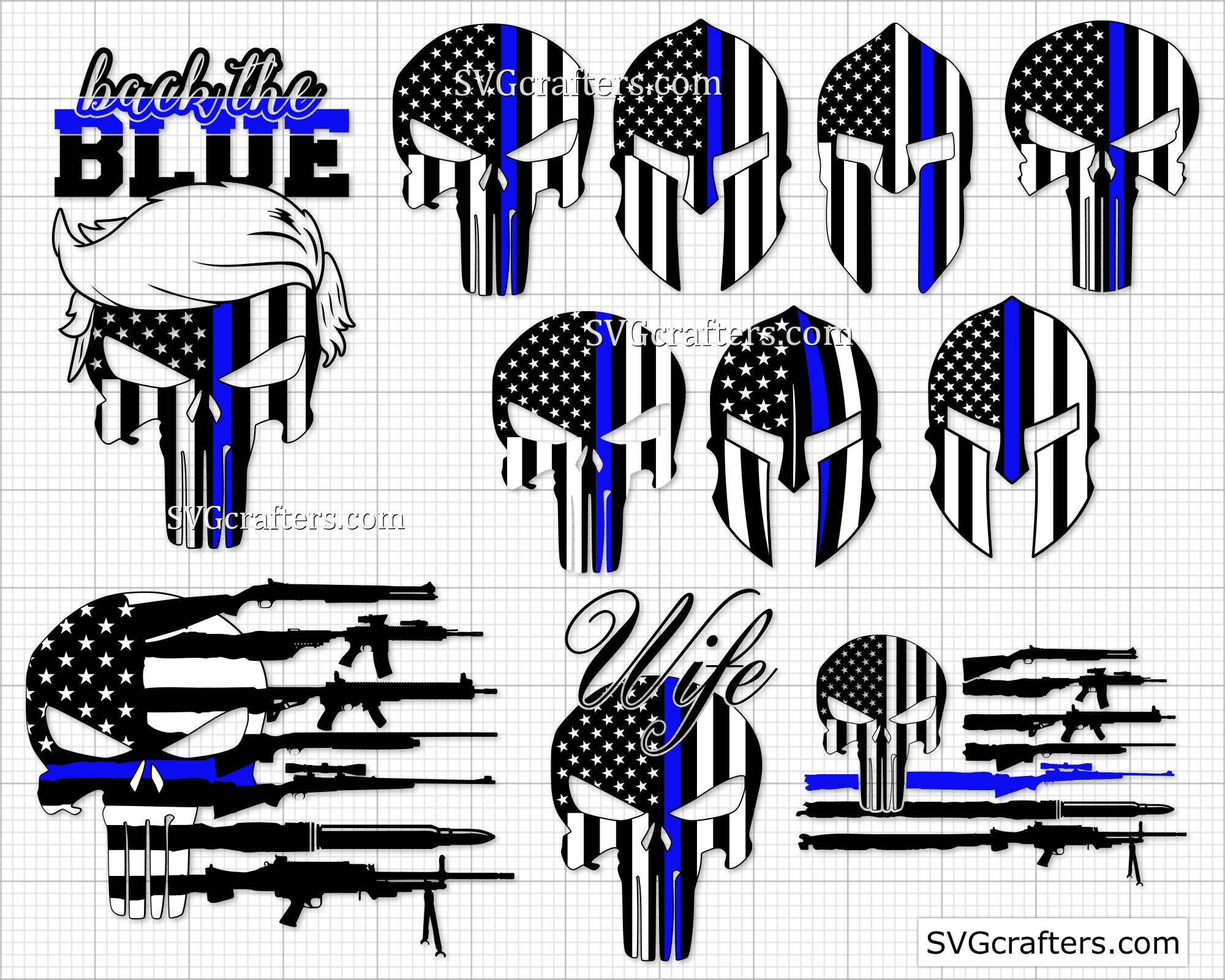 Thin Blue Line Svg, Back the Blue Svg, Police Svg, Police Officer Svg ...