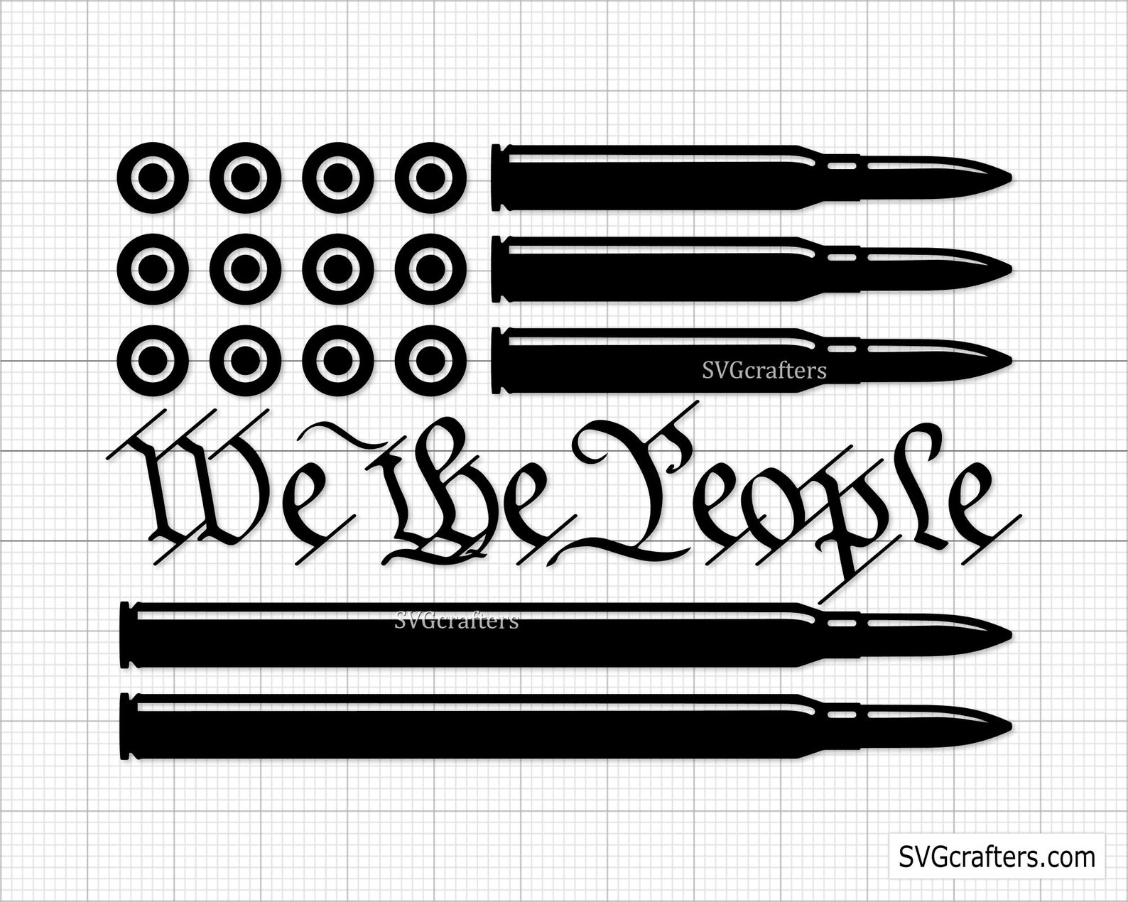 American Gun Flag Svg Rifle Flag Svg Guns Svg 2nd Amendment - Etsy