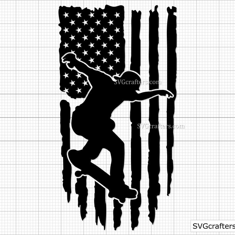 Svg Skateboard Stencil - Etsy