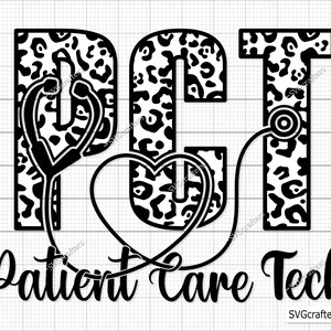 PCT Patient Care Technician Svg Png, PCT Svg, Patient Care Tech Svg ...