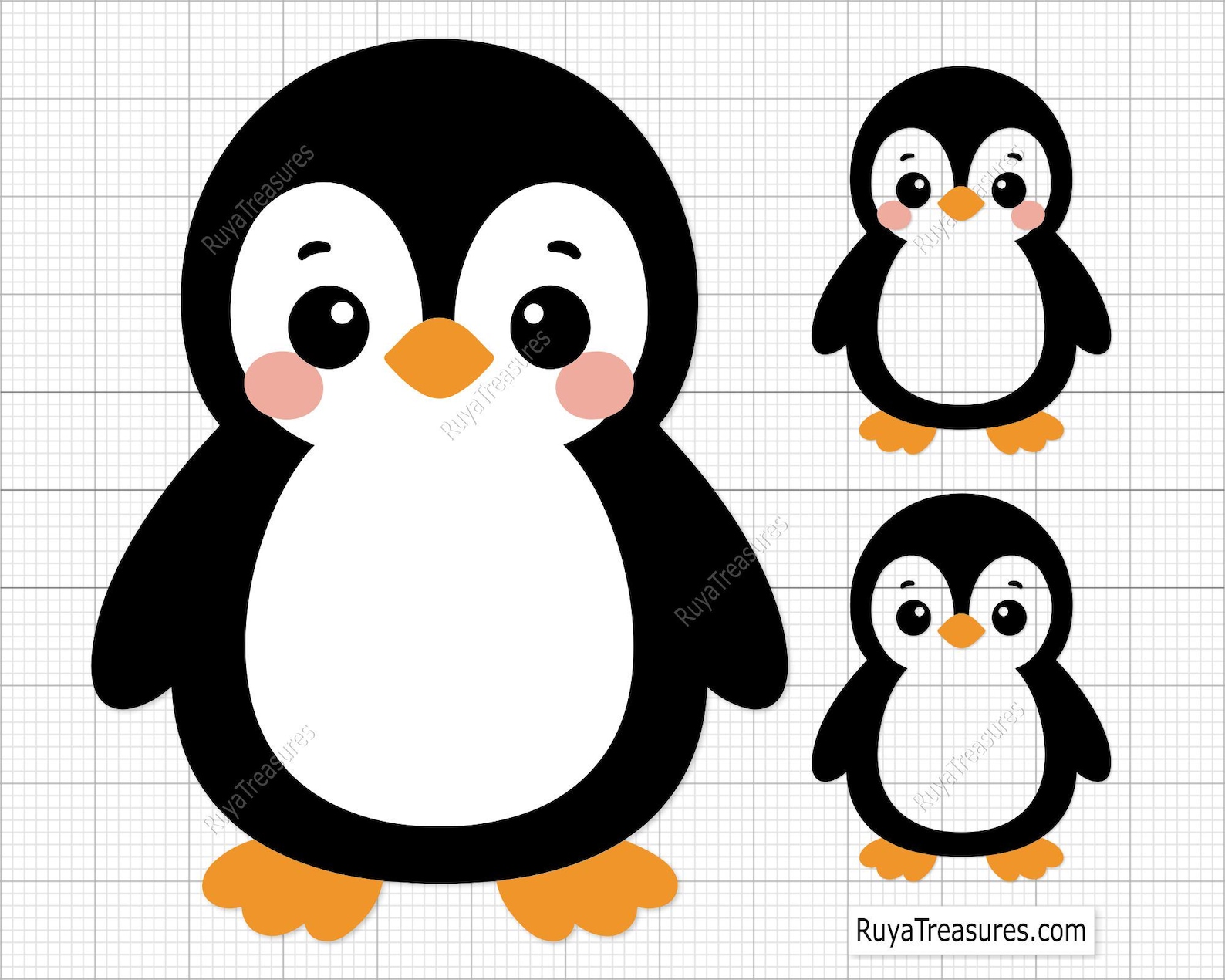 Cute Penguin Svg, Penguin Clip Art, Layered Penguin Svg, Penguin ...