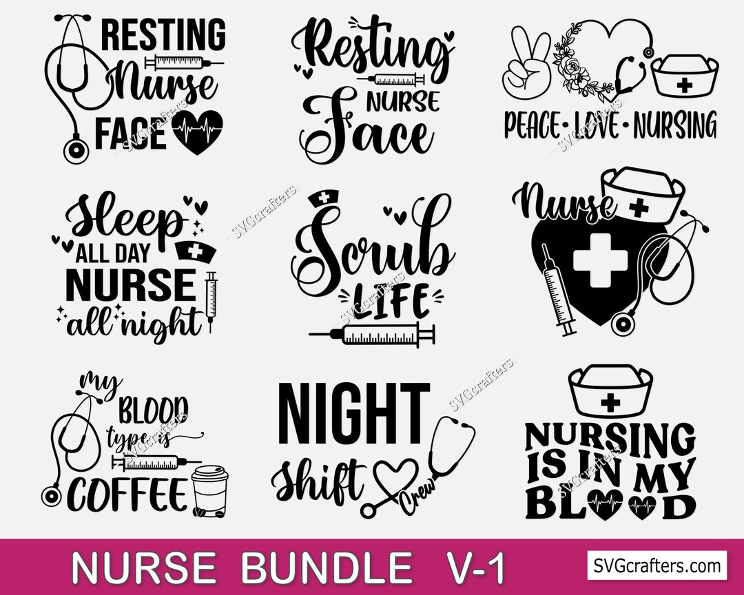 Nurse Quotes Svg Png, Nurse Sayings Svg, Nurse Monogram Svg, Nurse Svg ...