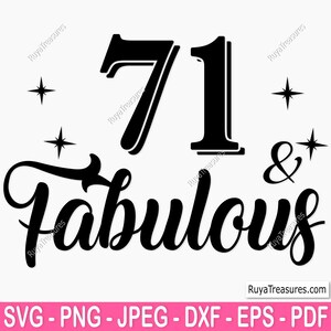 71st Birthday Svg Png, 71st Svg, Aged to Perfection Svg, 71 and ...