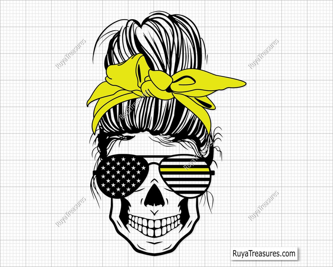 Dispatcher Messy Bun Svg, 911 Dispatcher Svg, Dispatch Svg, First ...