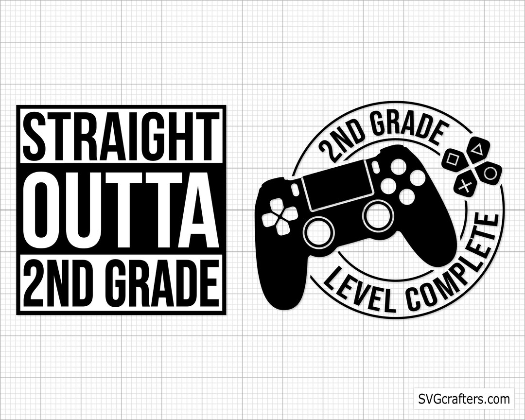 2nd Grade Level Complete Svg, 2nd Grade Svg, Second Grade Svg, Back to ...