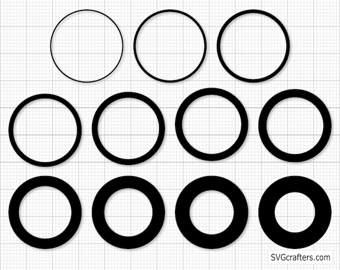 Circle SVG, Circle Outline SVG, Circle Frame Svg, Circle Silhouette Svg ...