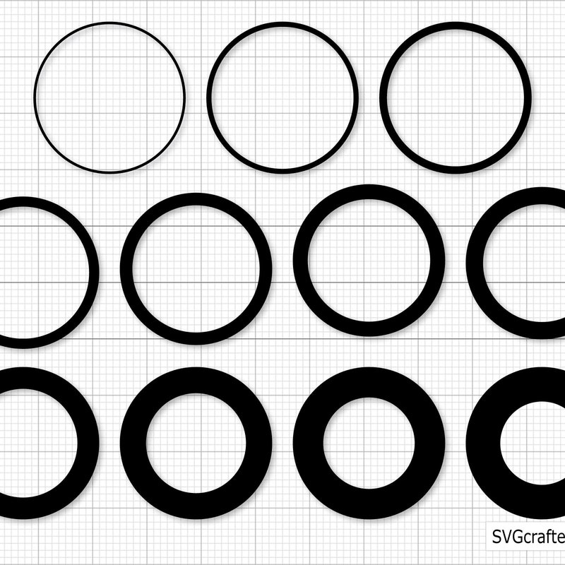 Circle Svg - Etsy