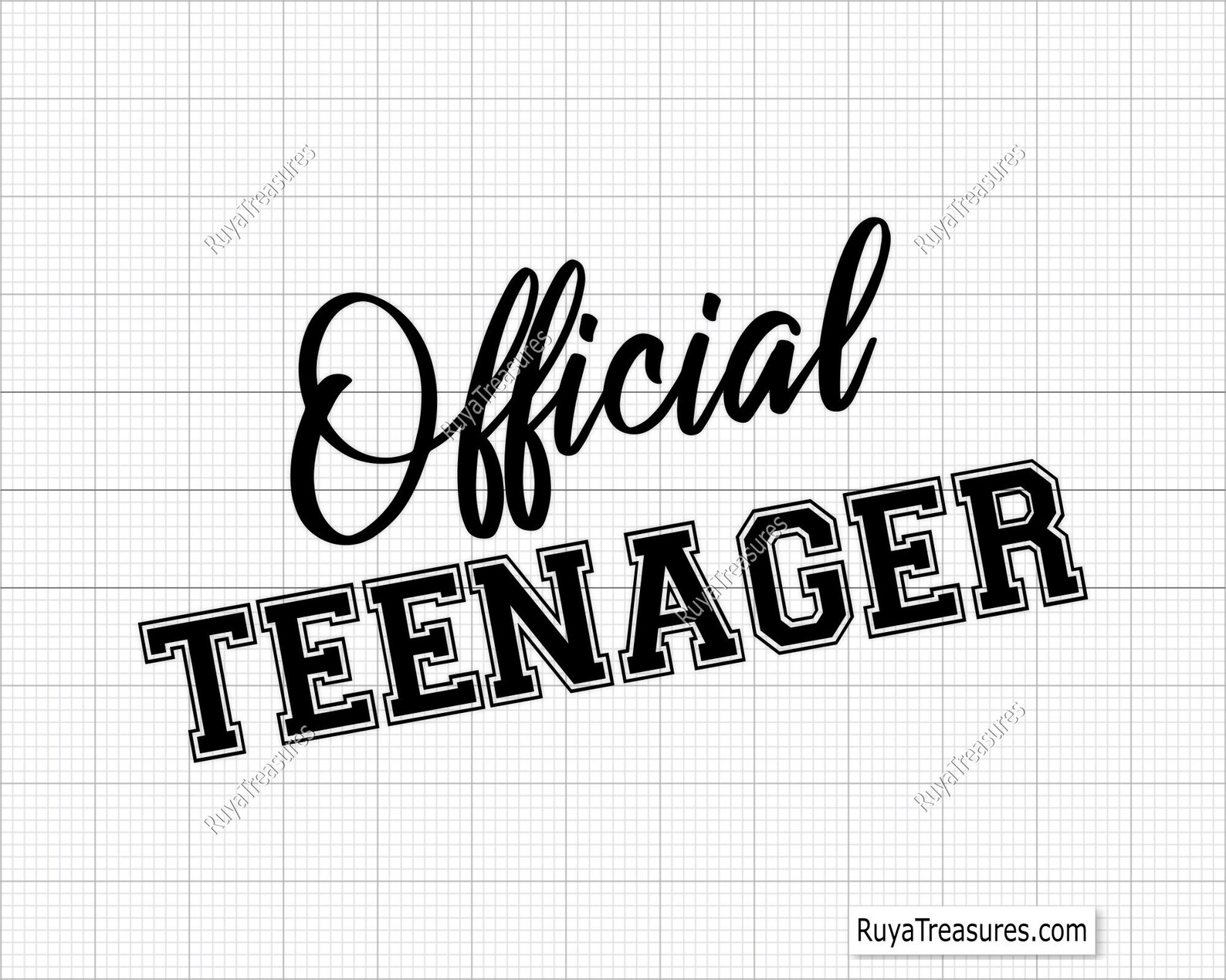 13 Official Teenager Svg, 13th Birthday Svg, Birthday Girl Svg, 13th ...