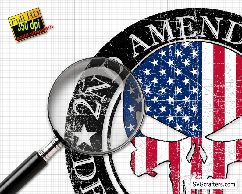 Defend the 2nd PNG Punisher Skull Png 2nd Amendment Png - Etsy