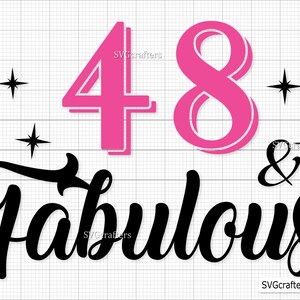 48th Birthday Svg Png, 48th Svg, Aged to Perfection Svg, 48 and ...