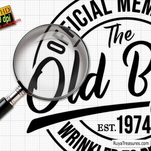 50th Birthday Svg, Official Member the Old Balls Club Est 1974, 50th ...