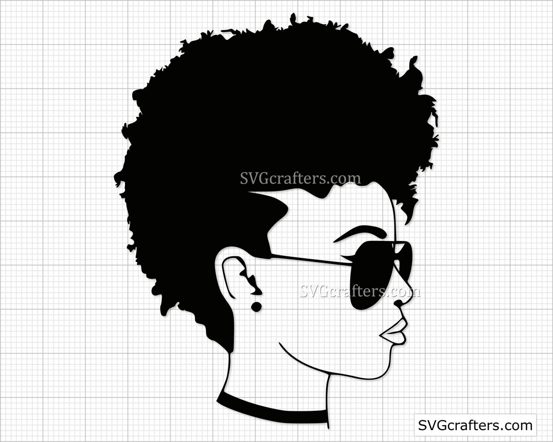 Natural Hair Svg, Black Girl Magic Svg, Afro Woman Svg, Afro Svg, Black ...
