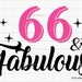 66th Birthday Svg Png, 66th Svg, Aged to Perfection Svg, 66 and ...