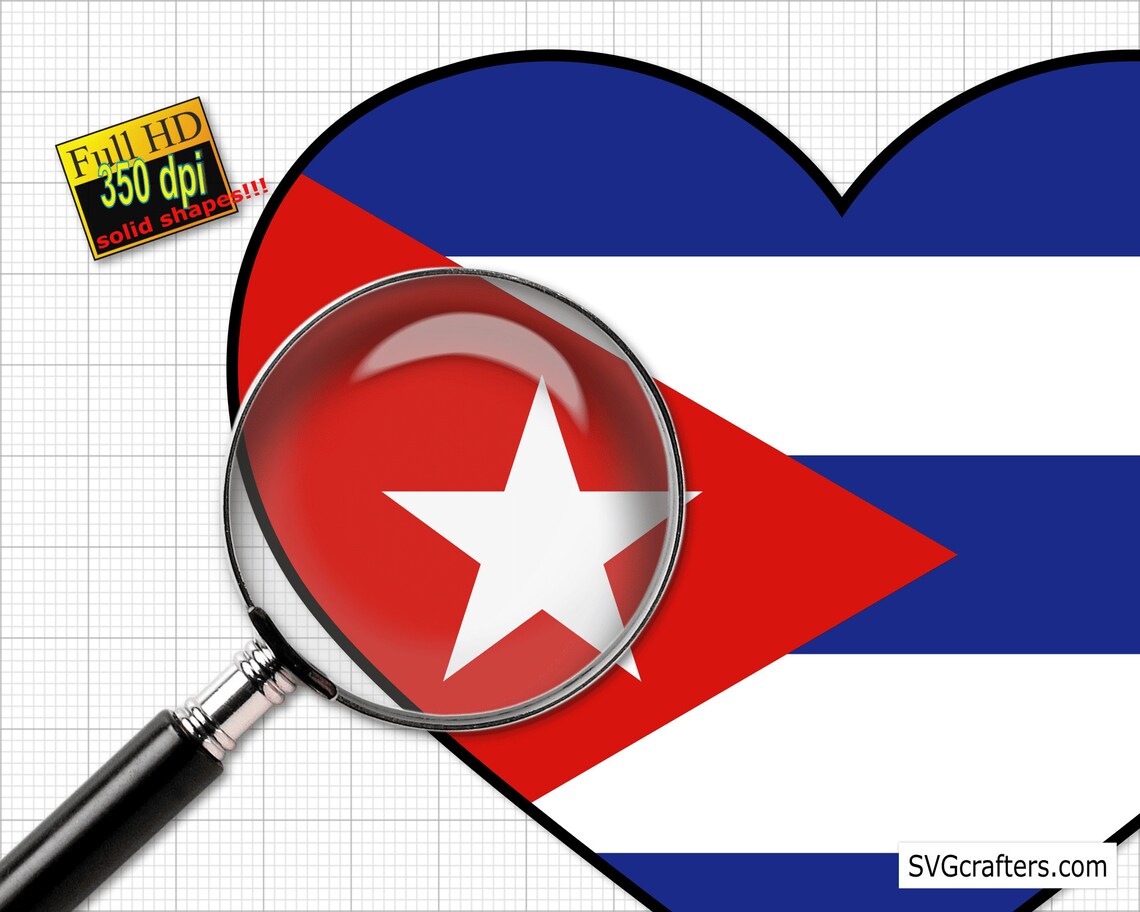 Cuba Heart Shaped Flag Svg Png, Cuban Flag Svg Png, Cuban Svg, Cuban ...