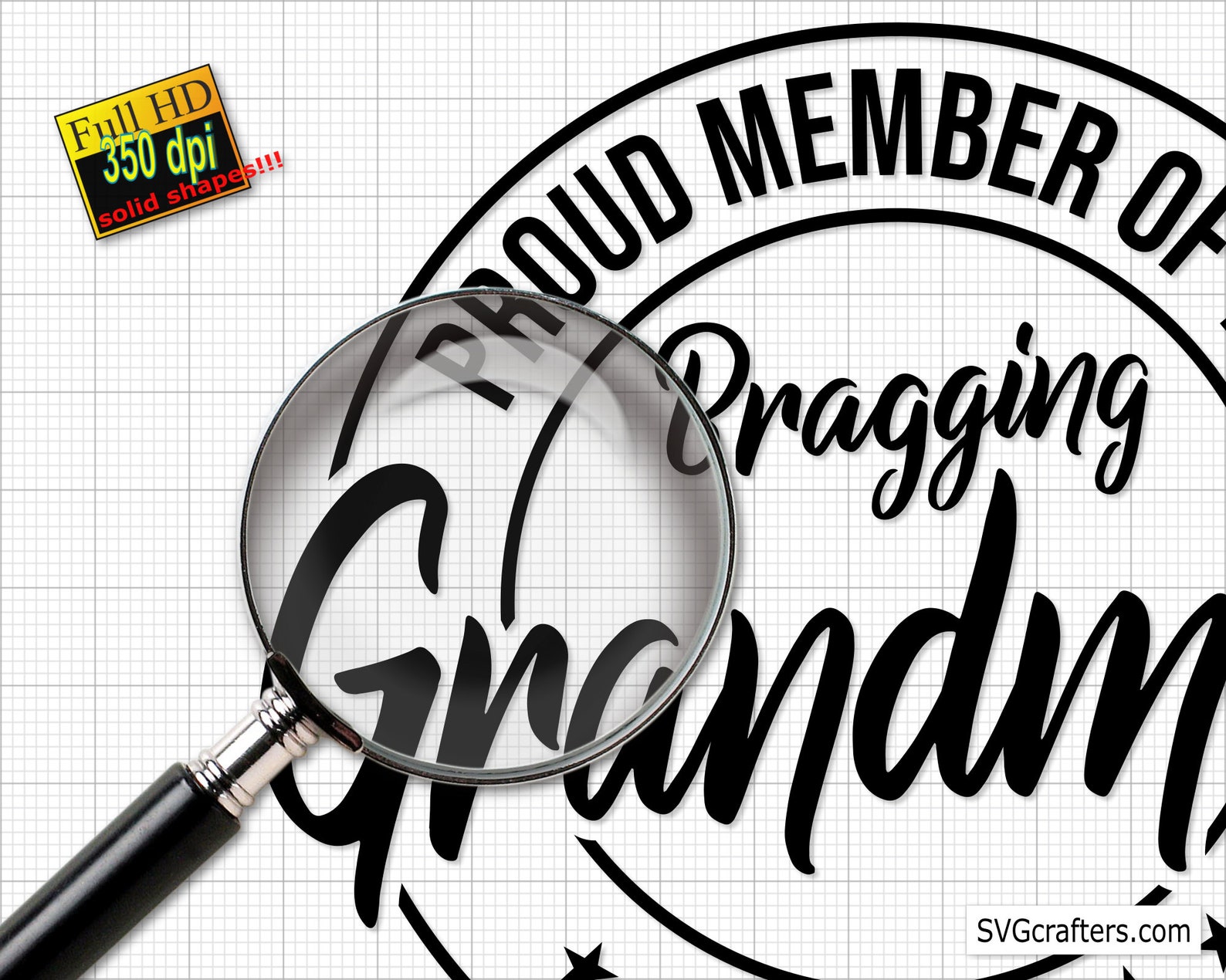Proud Member of the Bragging Grandmas Club Svg Nana Svg - Etsy