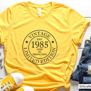 38th Birthday Svg Png, 38th Svg, Aged to Perfection Svg, 38 and Fabulous Svg, Vintage 1985 Svg ...