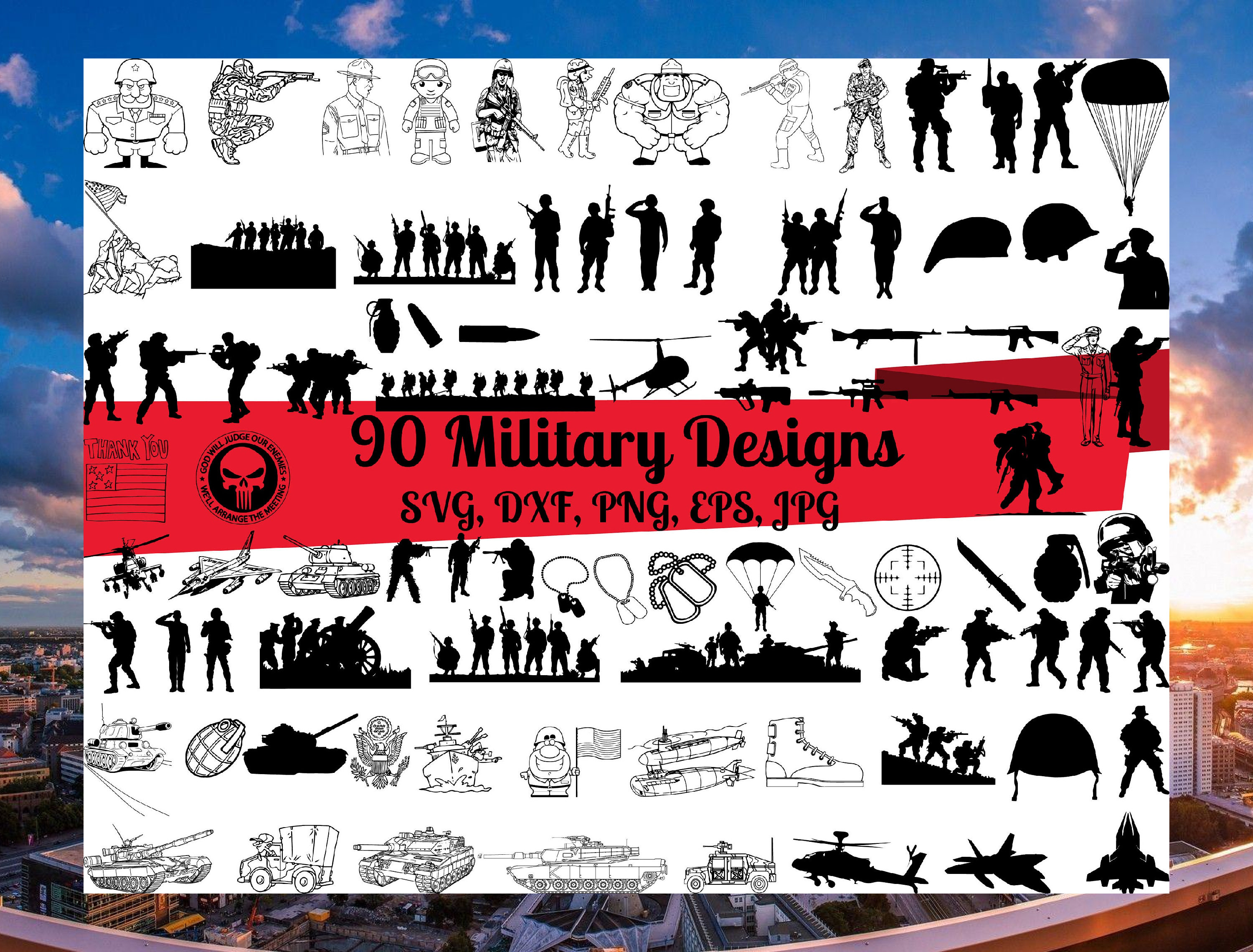 450 files Military svg eps png dxf Military bundle svg | Etsy