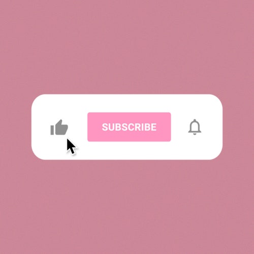 Animated Youtube Subscribe Button Overlay for Intro Videos - Etsy