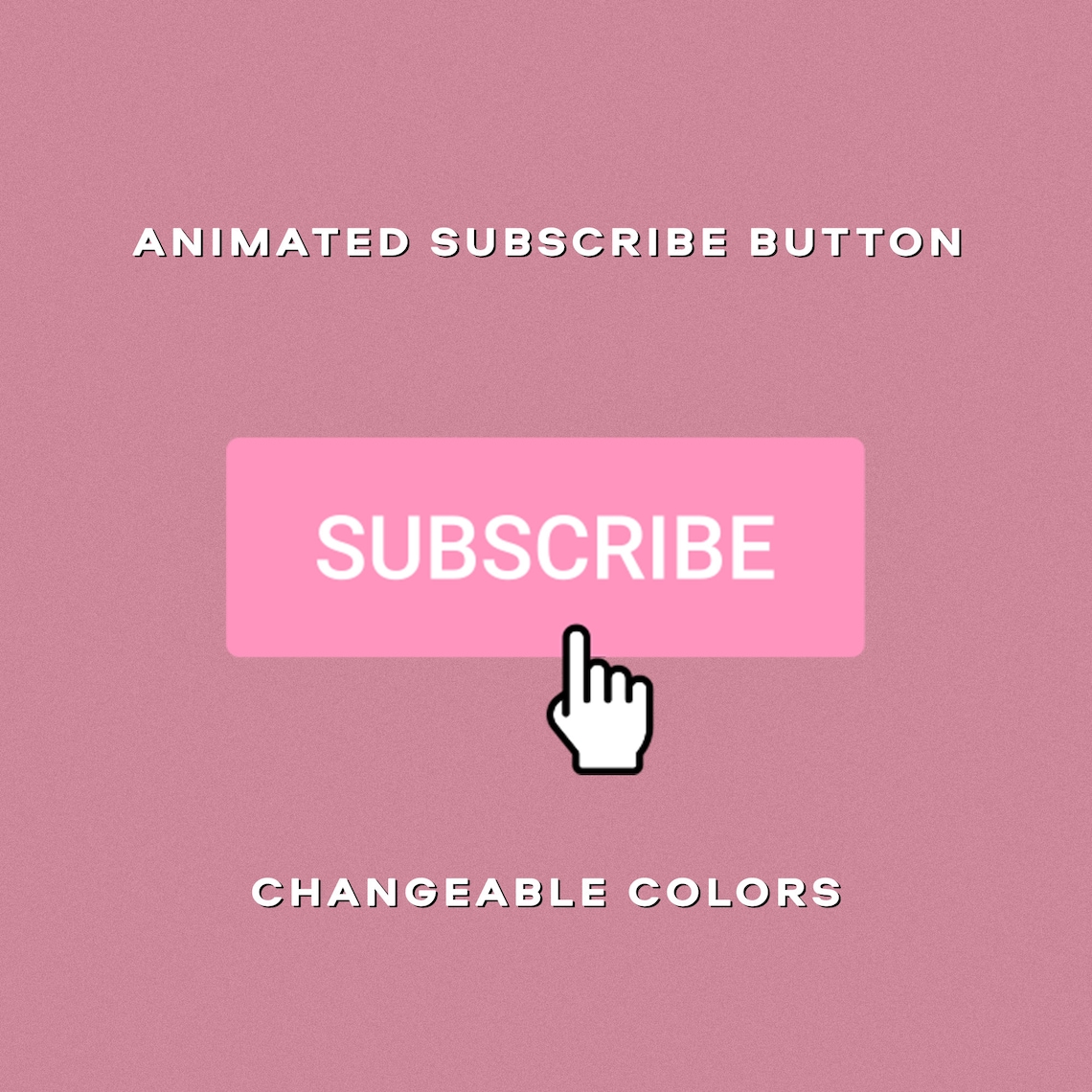 Animated Youtube Subscribe Button Overlay for Intro Videos - Etsy