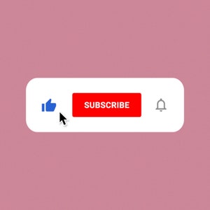 Animated Youtube Subscribe Button Overlay for Intro Videos Digital Download - Etsy
