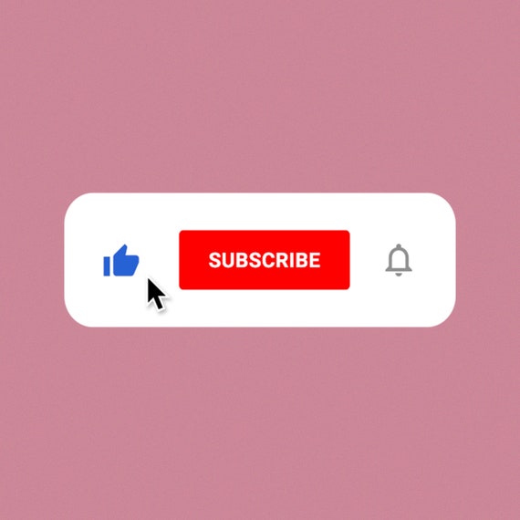 Animated Video Overlay Subscribe Reminder Pink YouTube Subscribe Button ...