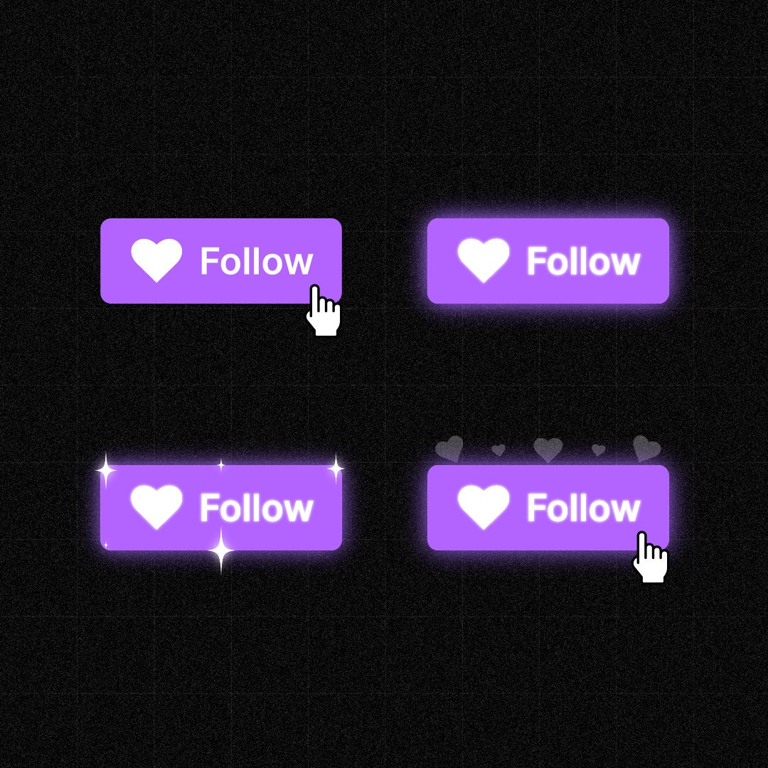 Animated Twitch Follow Button Pop-up Overlay for Stream - Etsy Canada