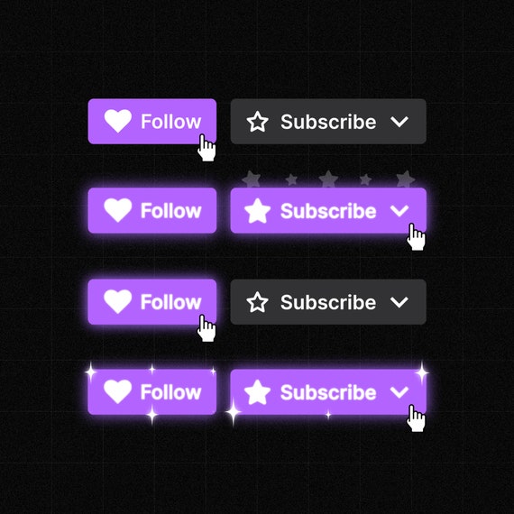 Animated Twitch Follow Subscribe Pop-up Overlay for Stream - Etsy