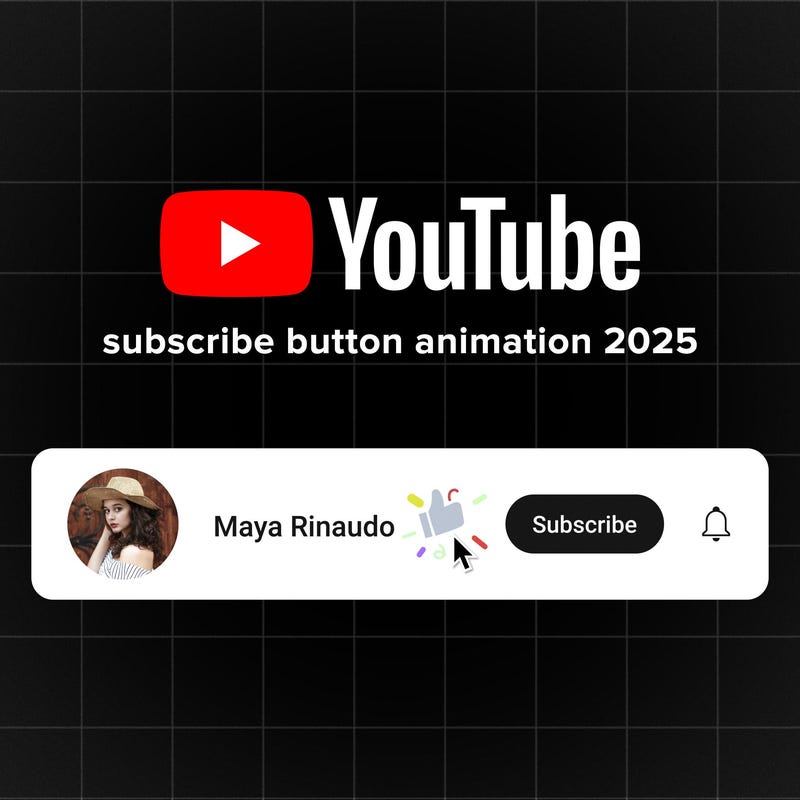Youtube Subscribe Animation - Etsy