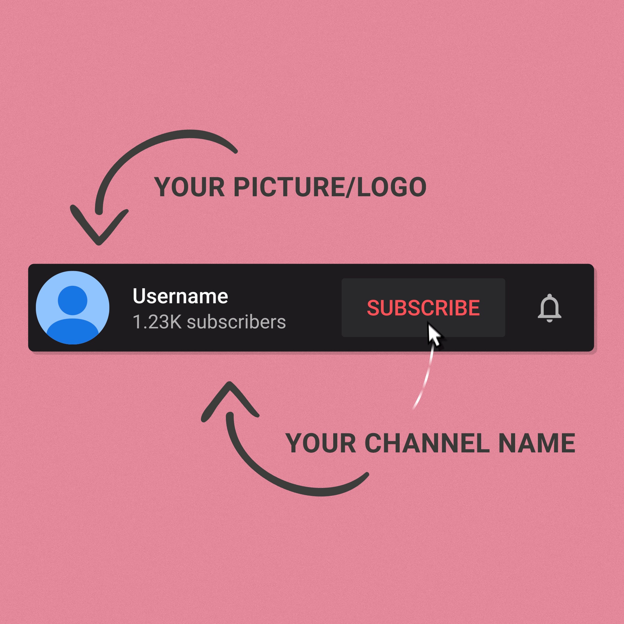 Custom Animated Youtube Subscribe Button Overlay for Intro Videos - Etsy Ireland