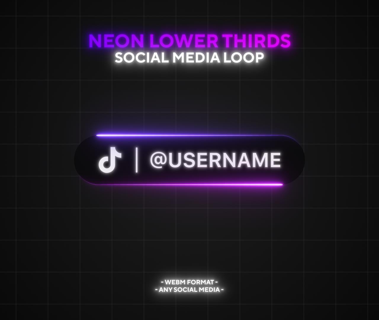 Custom Rotating Social Media Looping Overlay for X Twitch Tiktok ...