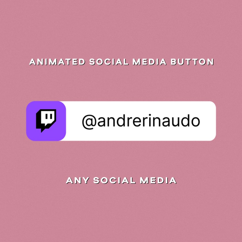 Animated Twitch Button Overlay for Youtube Intro Videos V3 - Etsy