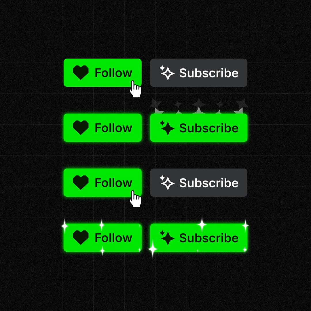 Animated Kick Follow Subscribe Pop-up Overlay for Stream Obs/streamlabs ...