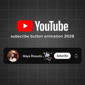 Personalized Animated Youtube Subscribe Button Overlay for Video Intros ...