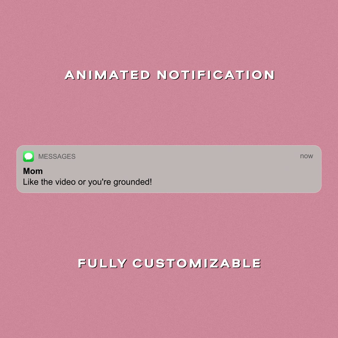 Custom Animated Imessage Notification Button Overlay for Intro - Etsy