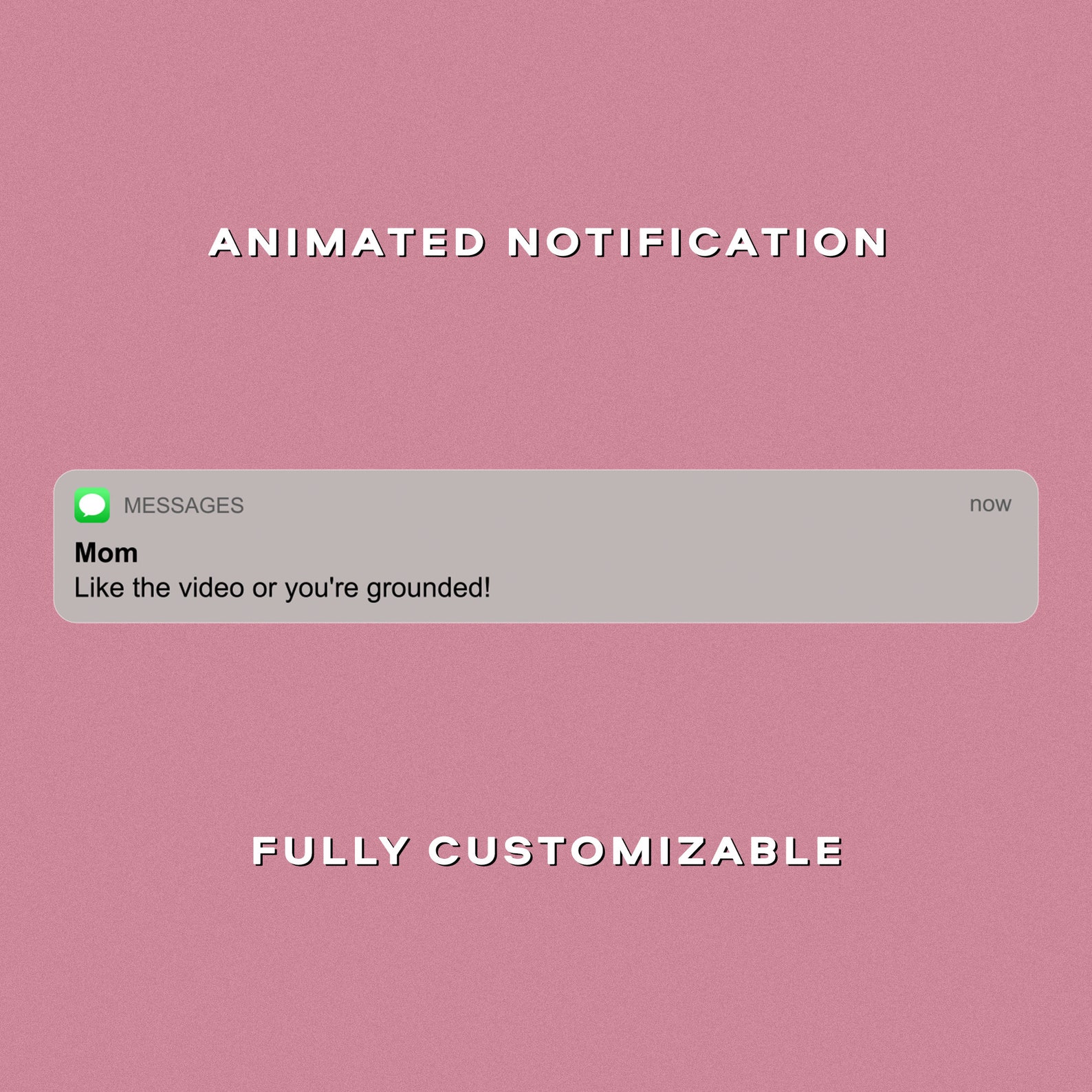 Custom Animated Imessage Notification Button Overlay for Intro - Etsy