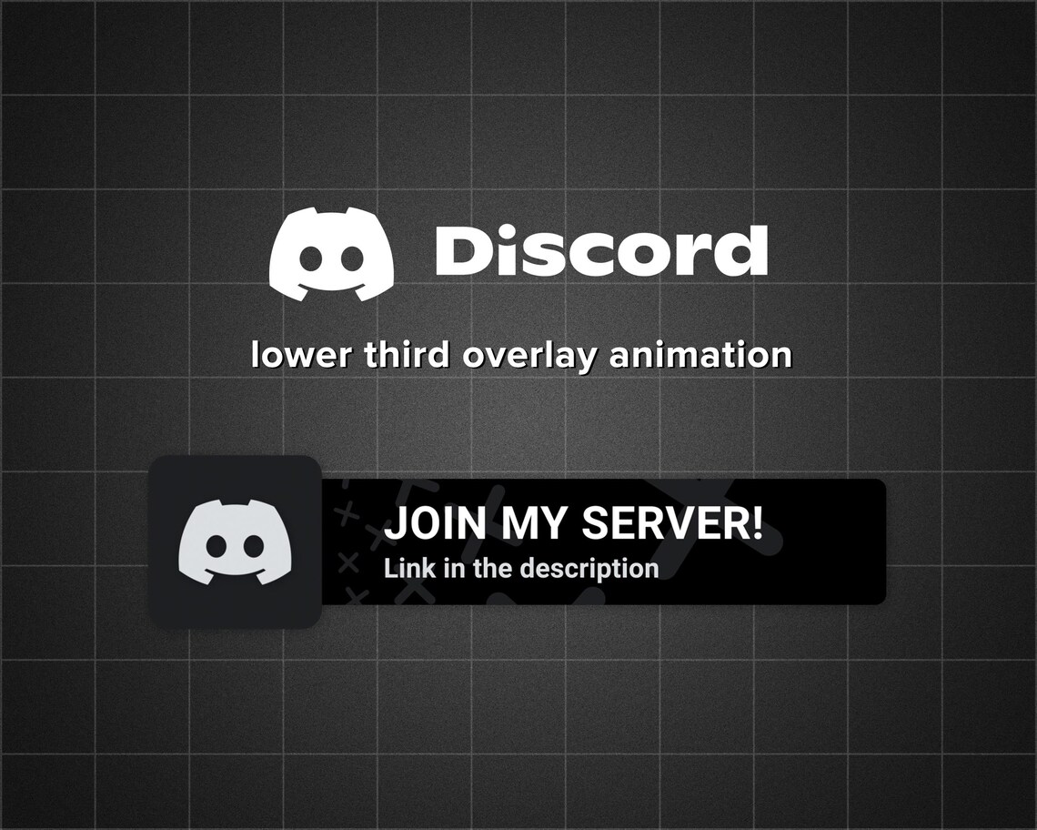 Animated Discord Button Overlay for Video Intros Light and Dark Mode - Etsy