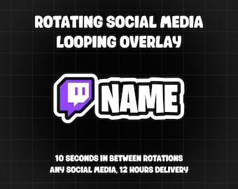 Custom Social Media Stream Overlay: Kick, Twitch, Youtube, Instagram ...