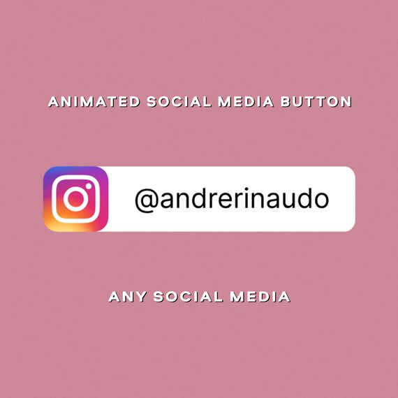 Animated Instagram Button Overlay for Youtube Intro Videos V3 - Etsy