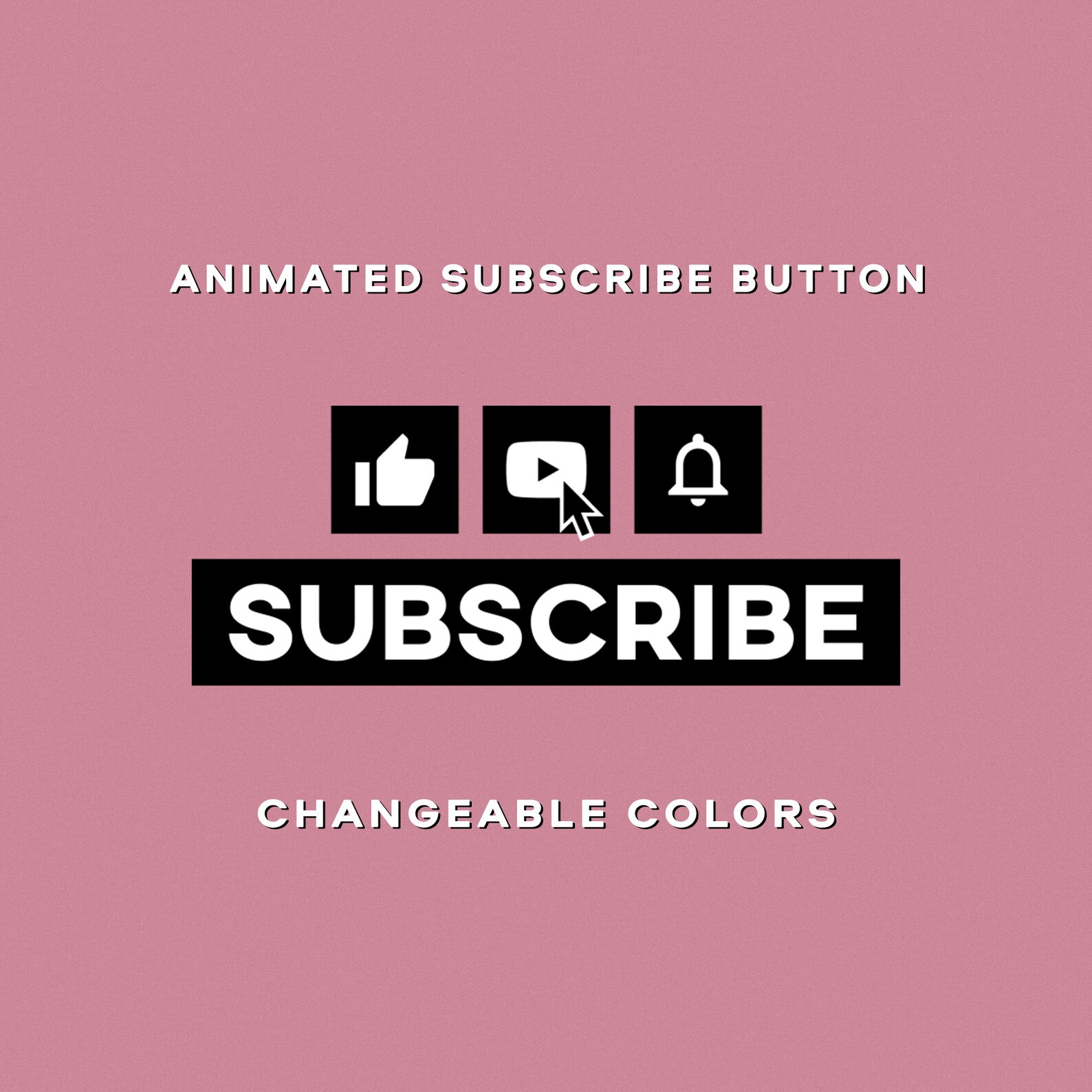 Animated Youtube Subscribe Button Overlay for Intro Videos With Like ...