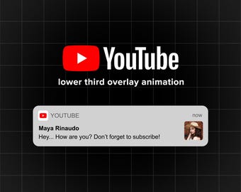 Animated Youtube, Enable Subtitles Button Overlay for Intro Videos Digital Download - Etsy