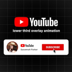 Custom Animated Youtube Subscribe Button Overlay for Intro Videos V.2 ...