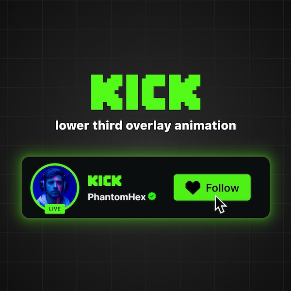 Kick banner - Etsy España