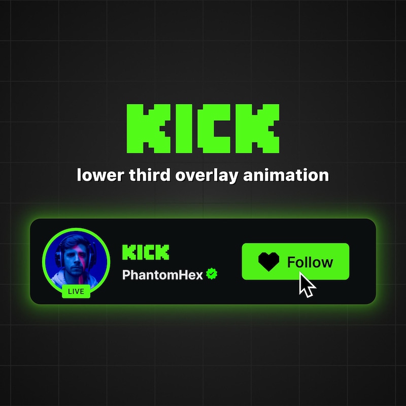Kick banner - Etsy España
