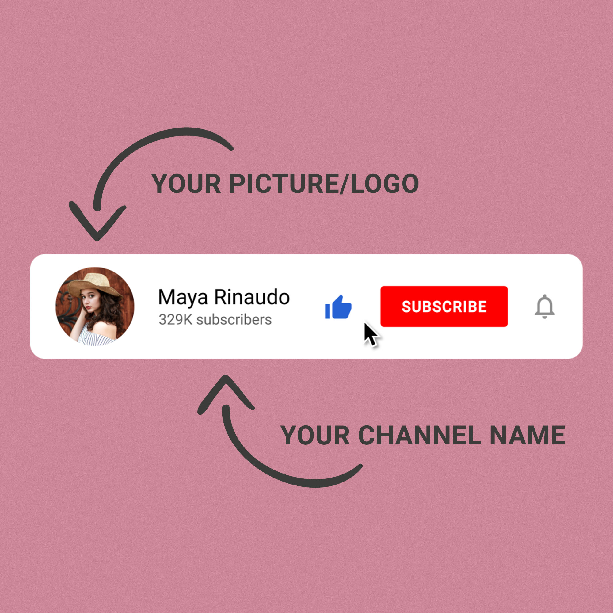 Custom Animated Youtube Subscribe Button Overlay for Intro Videos With ...