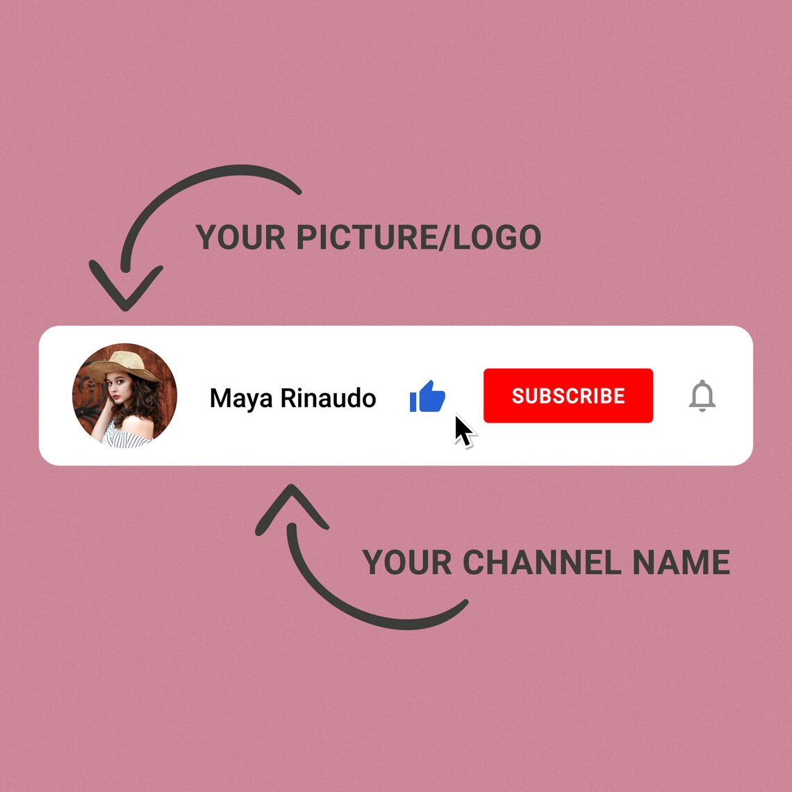Custom Animated Youtube Subscribe Button Overlay for Intro - Etsy UK
